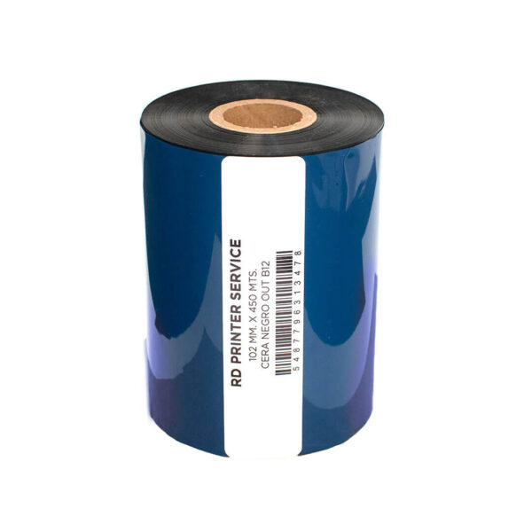 Ribbon Cera 102 mm. x 450 mts - RIBBON ETIQUETAS